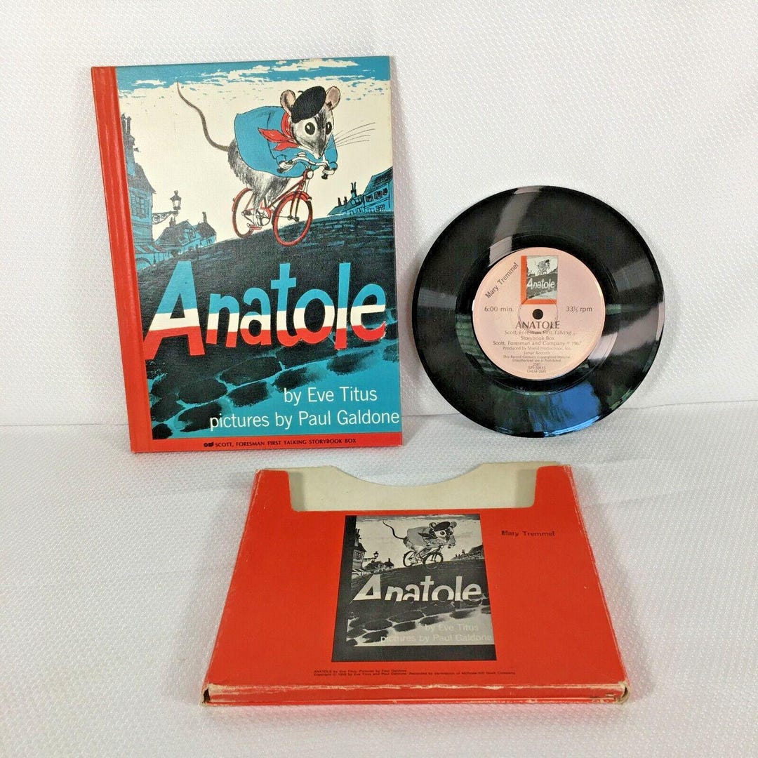 Vintage 1956 Anatole Book & Record First Talking Storybook Hardcover - Etsy