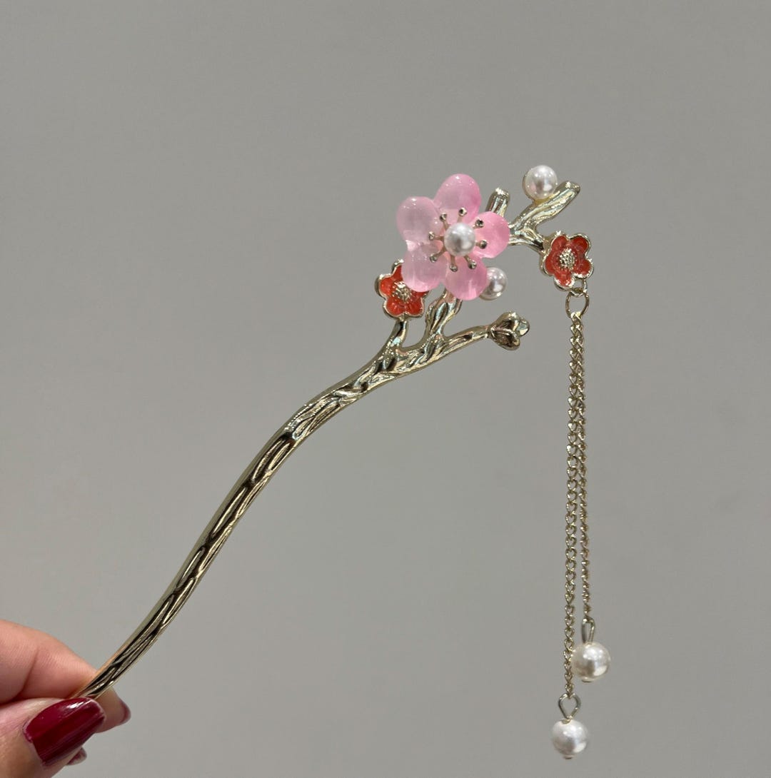 Vintage Hair Pins Chinese Metal Bun Holder Metal Hair Stick Gift Idea ...