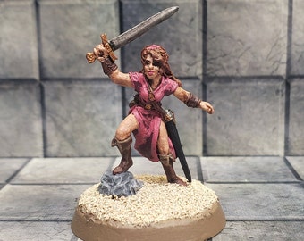 Spear Maiden Dwarf Female Miniatures Dragon's Forge 28mm Scale Dnd ...