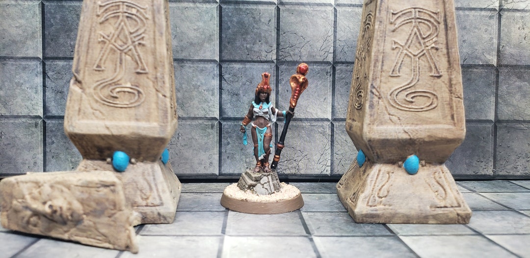 Hand Painted Nubian Queen Miniature, RPG NPC - Etsy