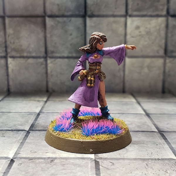Female Elf Wizard Painted Miniature - Etsy