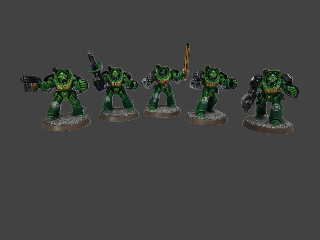 Space Marines Salamander Terminator Squad - Etsy
