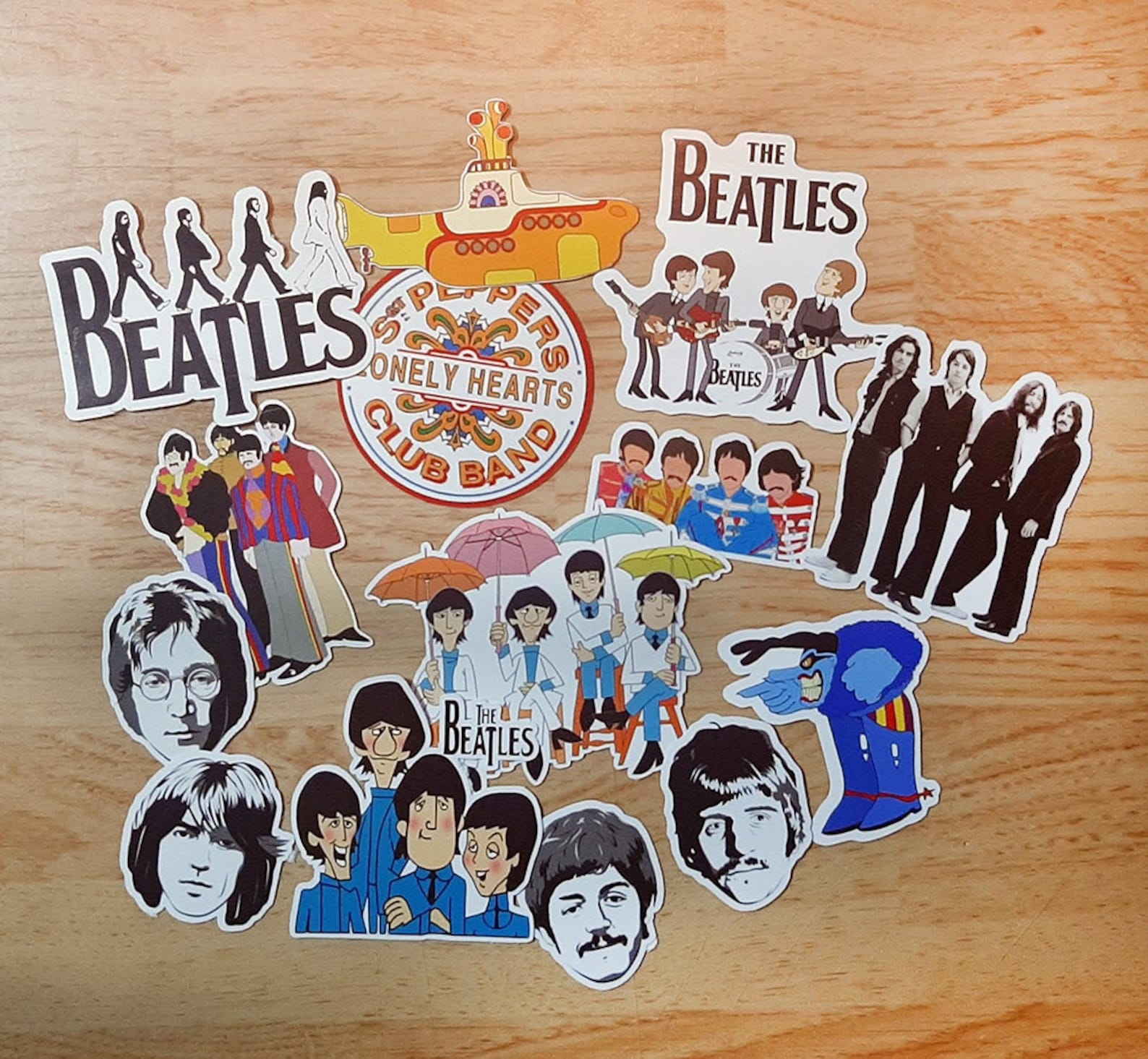 Beatles stickers glossy vinyl stickers laptop stickers | Etsy