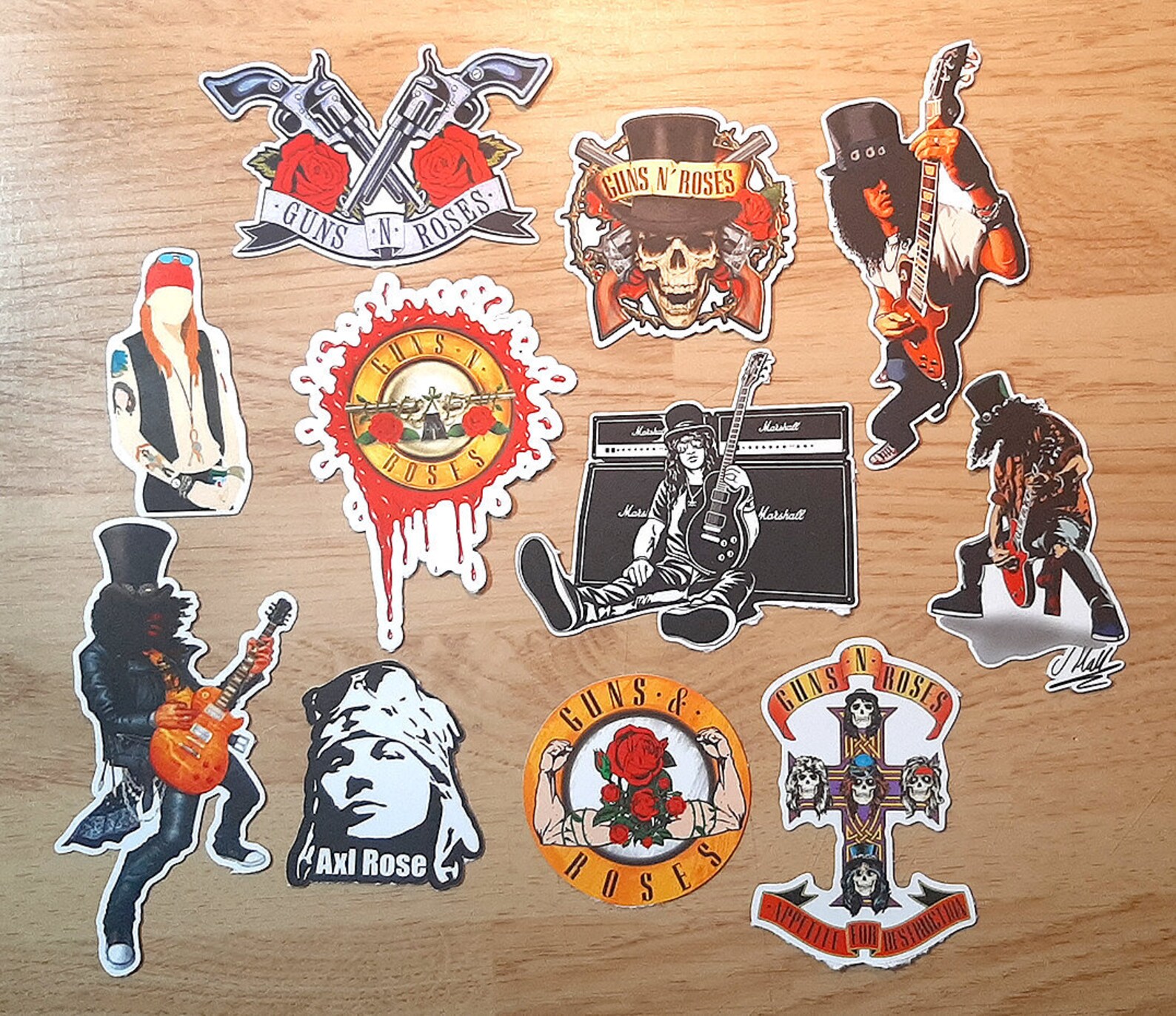 Guns N Roses stickers glossy vinyl stickers laptop | Etsy