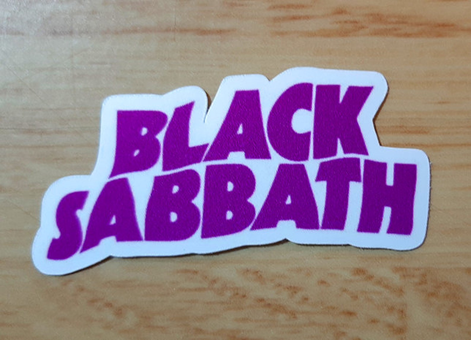 Black coffee sabbath logo sticker - specialistmens