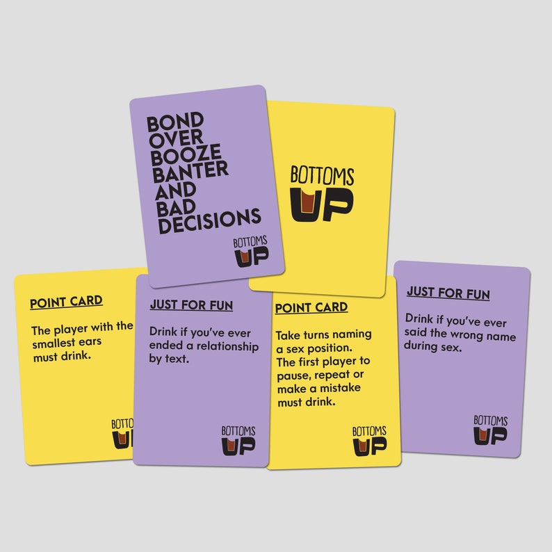 Bottoms up Drinking Game - Etsy UK