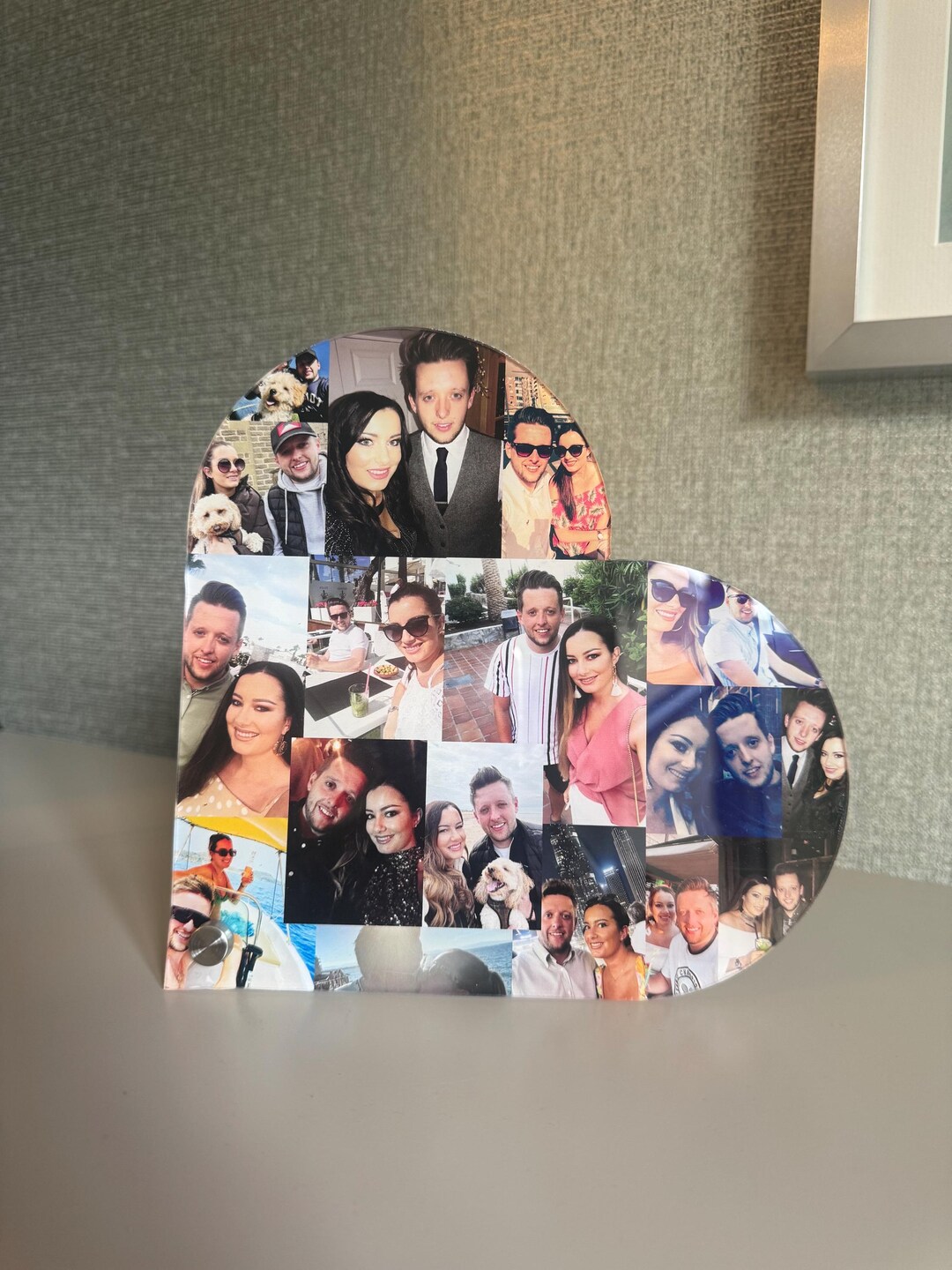 Personalised Photo Number Collage | 20cm Freestanding Number Gift ...