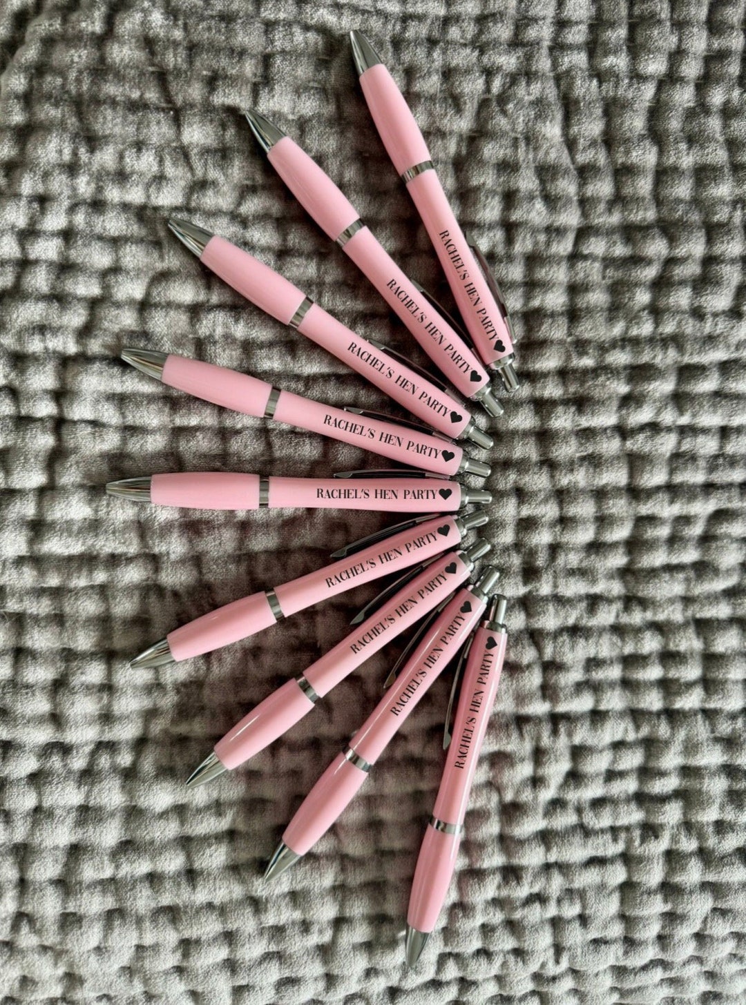 Personalised Hen Party Pens Favour Pens Keepsakes - Pink Pen - Etsy UK