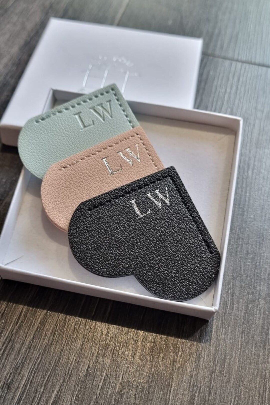 Personalized Leather Bookmark: Embossed or Foil Stamped, Optional Gift ...