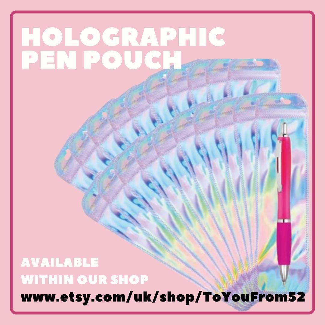 Holographic Pen Pouch - Etsy