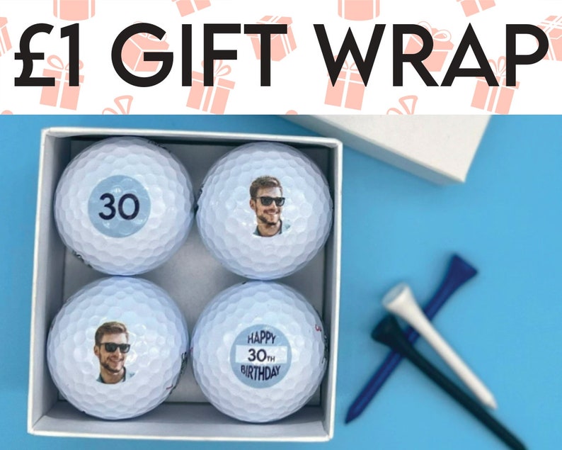 4 X Personalised Golf Balls in Gift Box - Best Dad by Par - Etsy