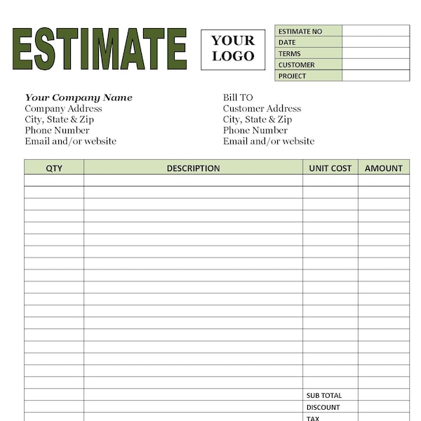 Spanish Invoice Template - Etsy