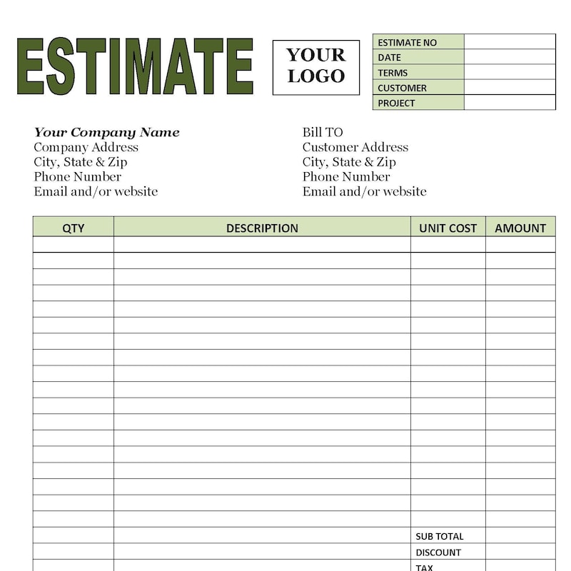 Spanish Invoice Template - Etsy