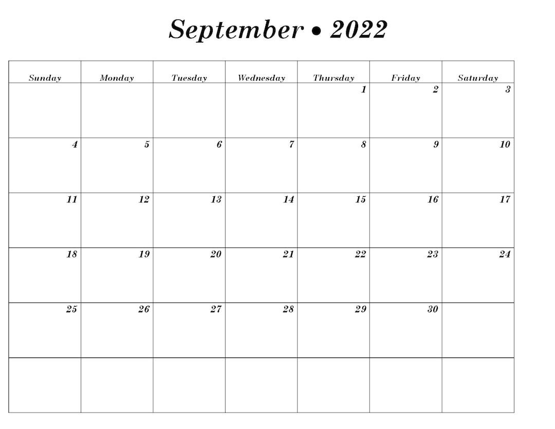Fiscal School Year Calendar September 2022-august 2023 - Etsy