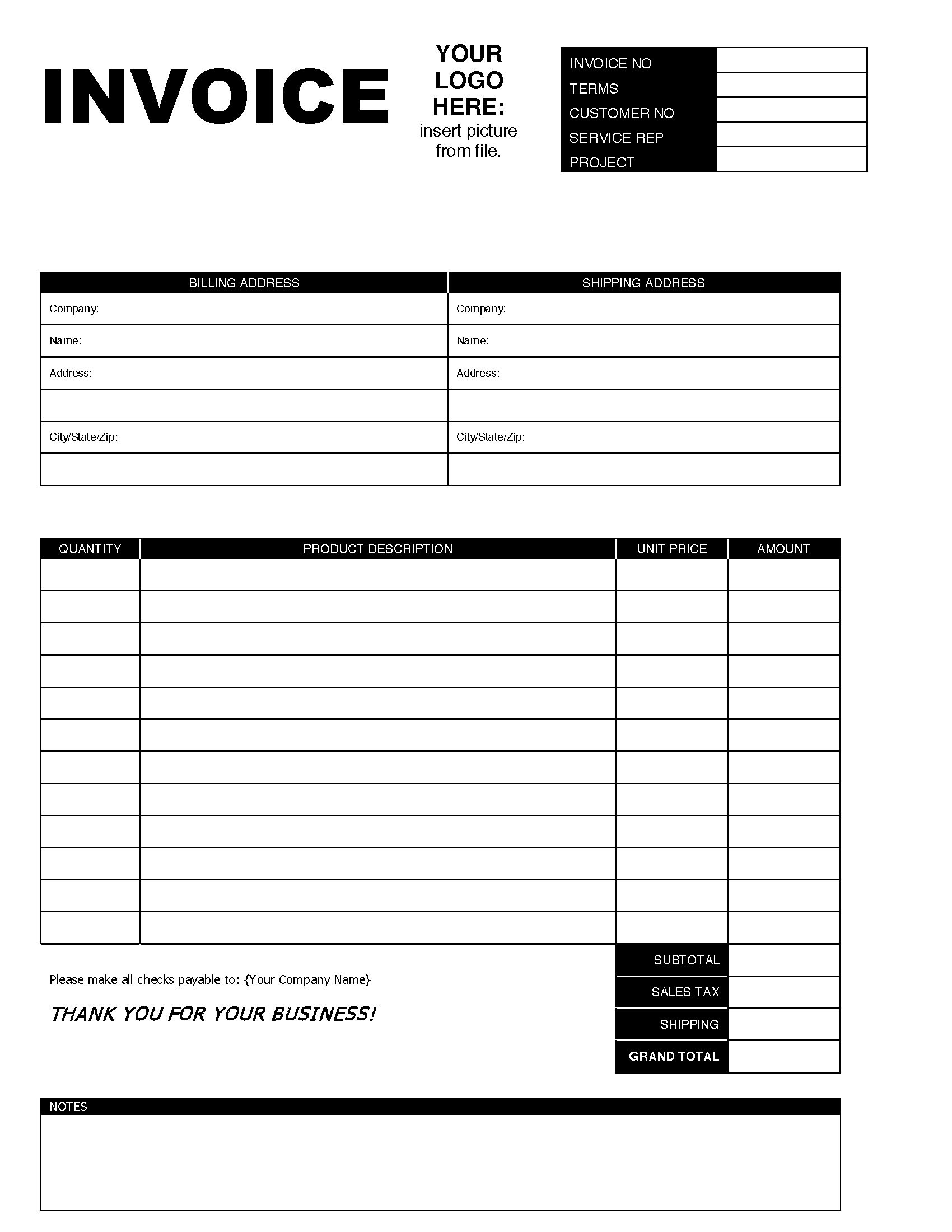 Plantilla ESTIMACIÓN-FACTURA/Formulario NCR/ Editable / Imprimible ...