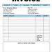 ESTIMATE INVOICE Template Spring Sky Blue Printable Form Invoice Fine ...