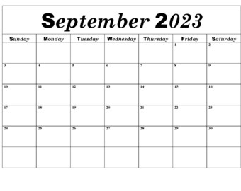 12 Month Calendar Fiscal School Year September 2023 August 2024 Printable Lined Edition Portrait ...