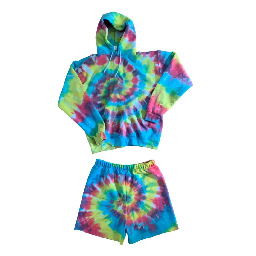 Traditional Tie Dye Spiral Sweat Suit Etsy