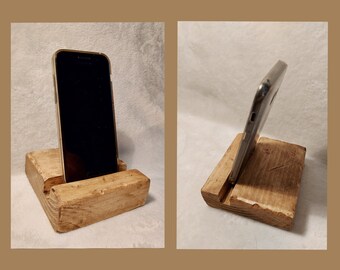 Wooden Phone Holder - Etsy UK