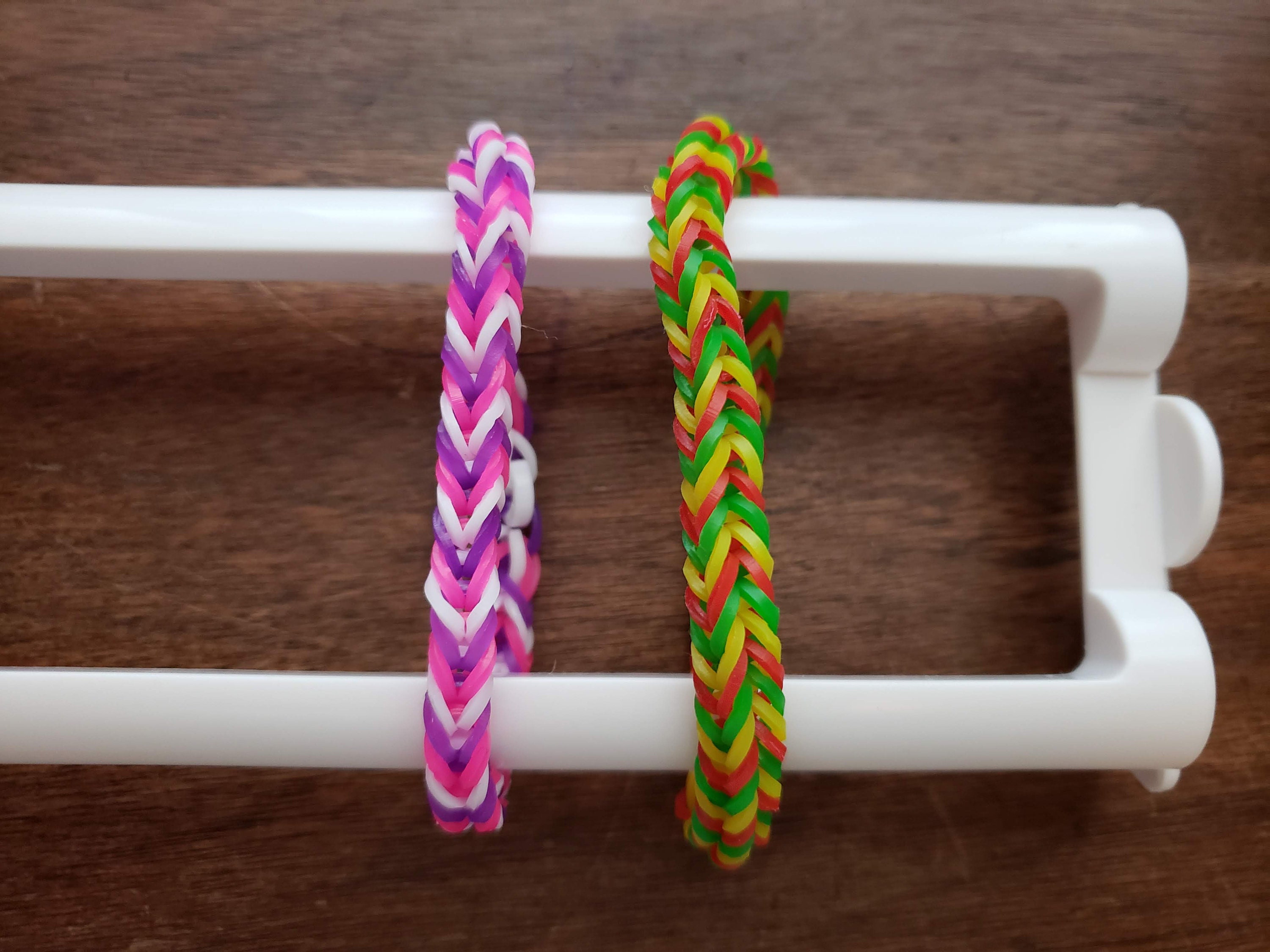 Colorful Rubber Band Friendship Bracelets Fishtail Pattern | Etsy