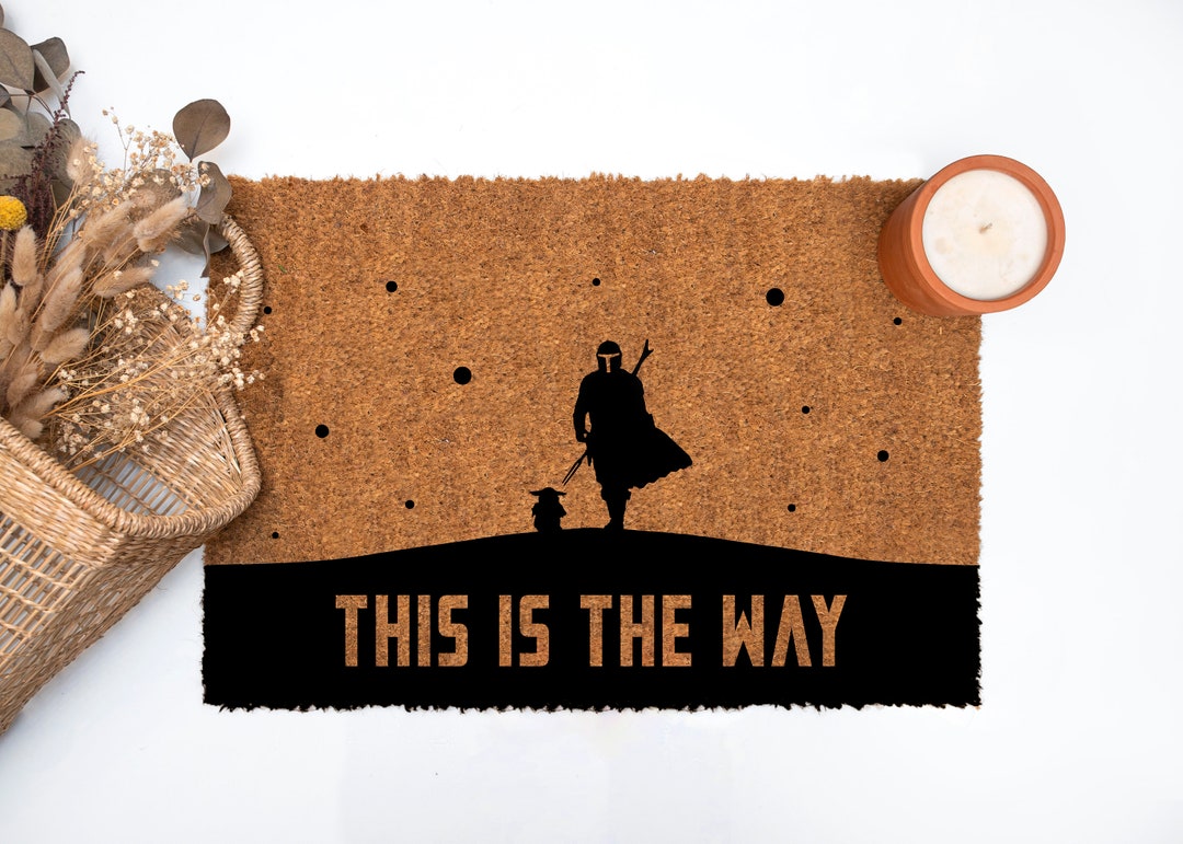 Mandalorian This is the Way Mat | Welcome Mat | Custom Door Mat | Star ...