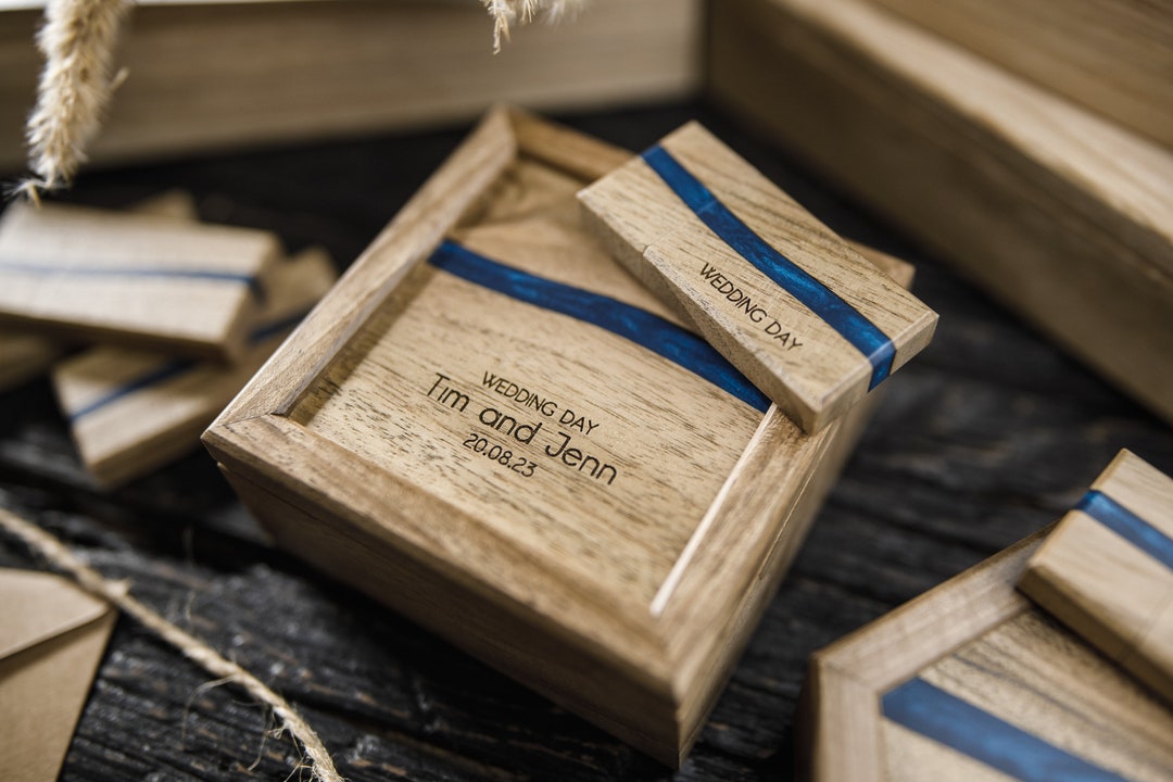 Personalized Usb Case Сustom Wedding Usb Box Wooden Box and - Etsy