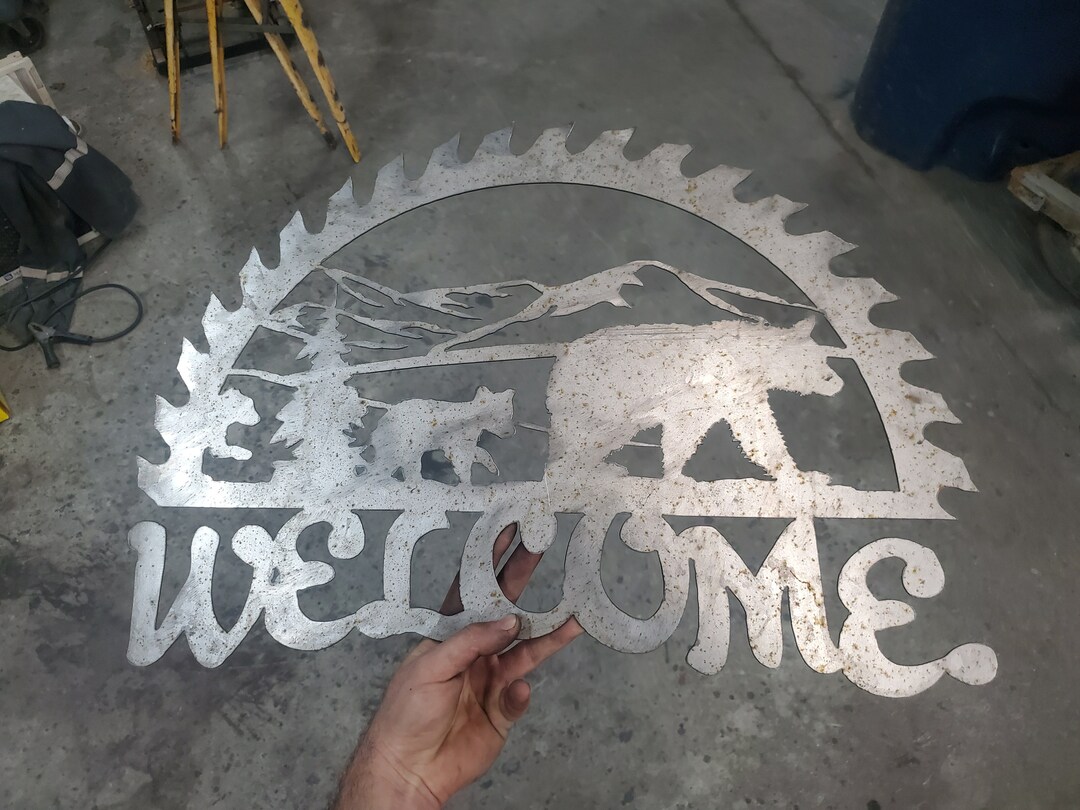 Custom Metal Welcome Sign - Etsy