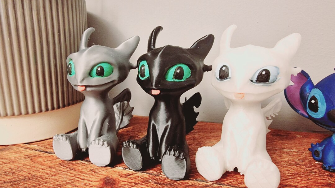 3D Printed toothless How to Train Your Dragon Figurine - Etsy