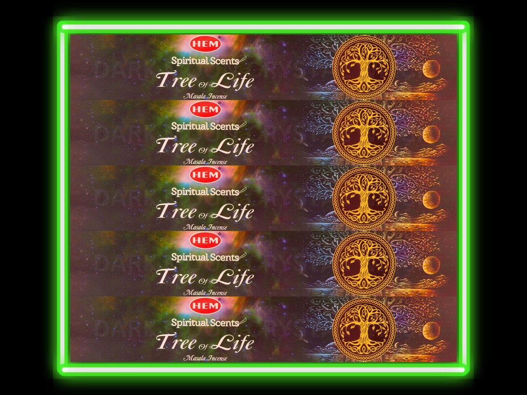 HEM Tree of Life Incense Sticks (15 Gram Pack), Premium Incense, Aromatherapy, Ritual Incense ...