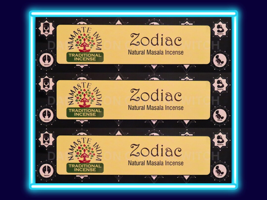 Zodiac Incense Sticks (15 Gram Pack) - Etsy