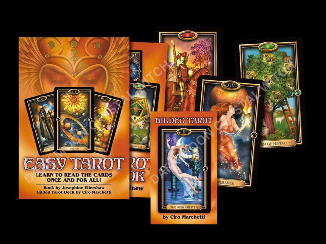 Easy Tarot Kit (deck & Book), Beginner's Tarot Deck, Tarot Cards, Tarot ...