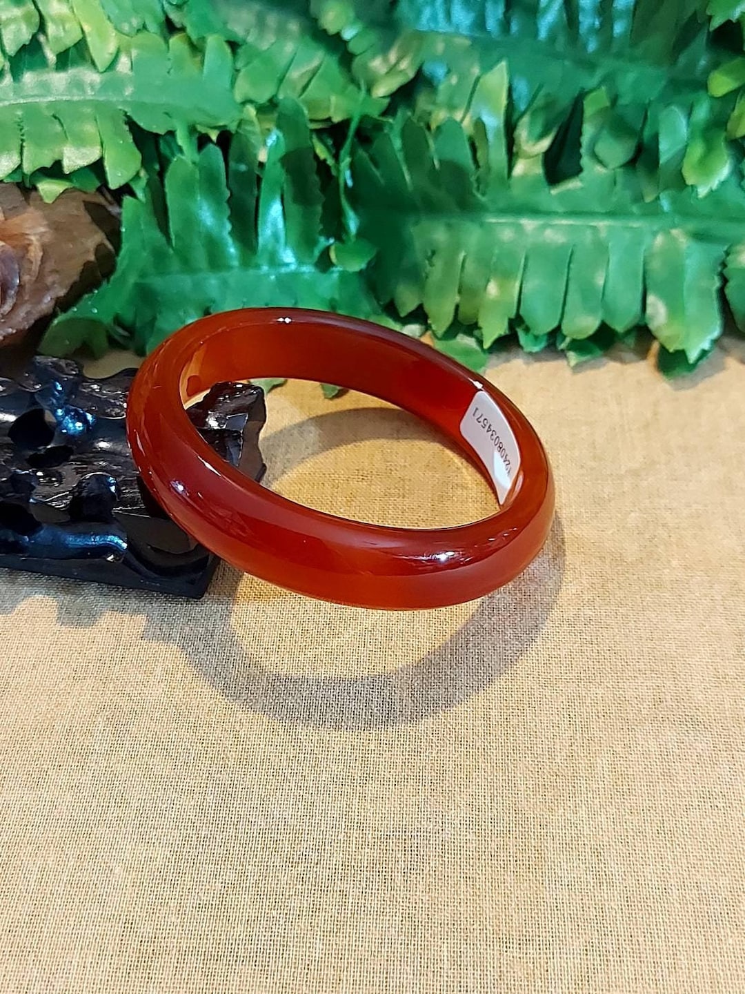 Djade-new 56mm Certified Natural Beautiful Red Agate Jade Bangle Best ...