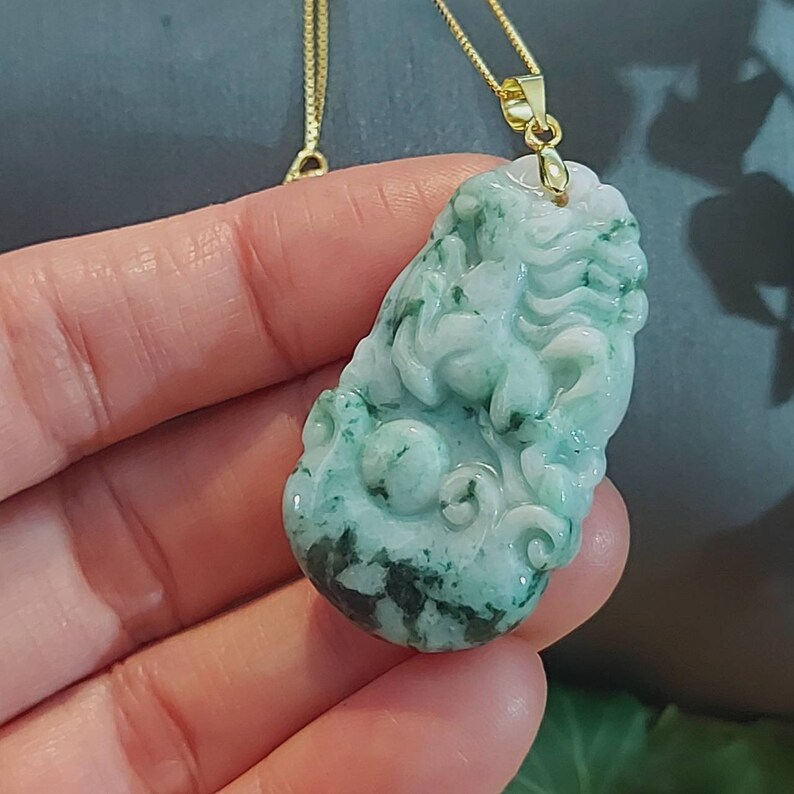 Djade-certified Natural Green Grade A Jade Jadeite Chinese Zodiac ...