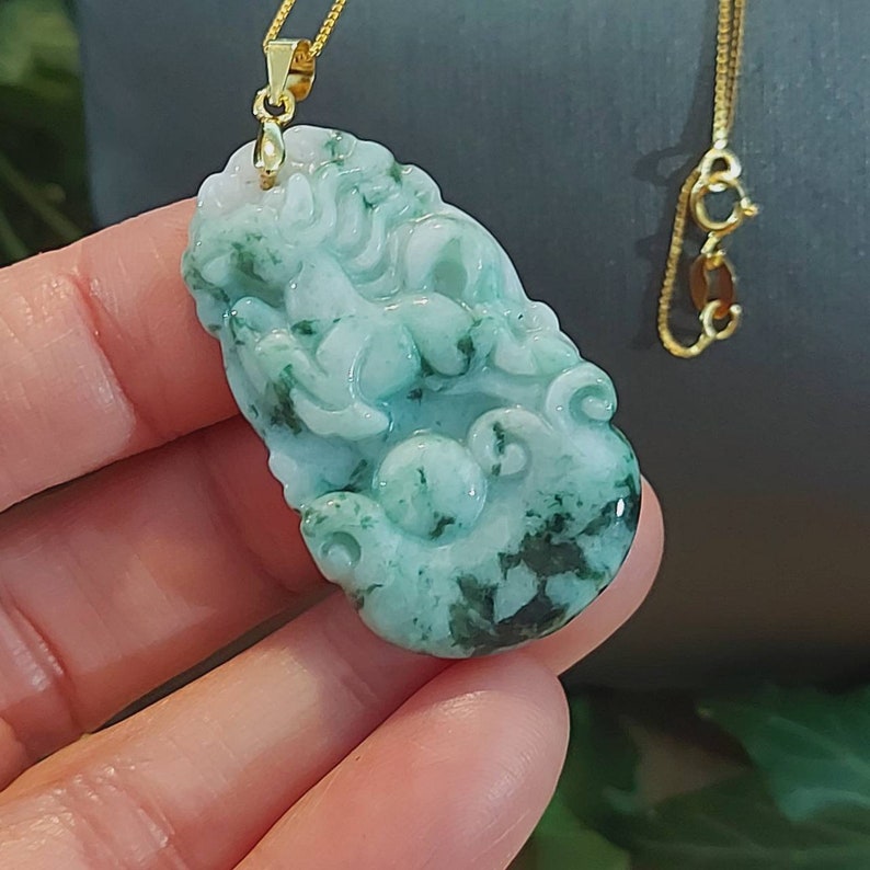 Djade-certified Natural Green Grade A Jade Jadeite Chinese Zodiac ...