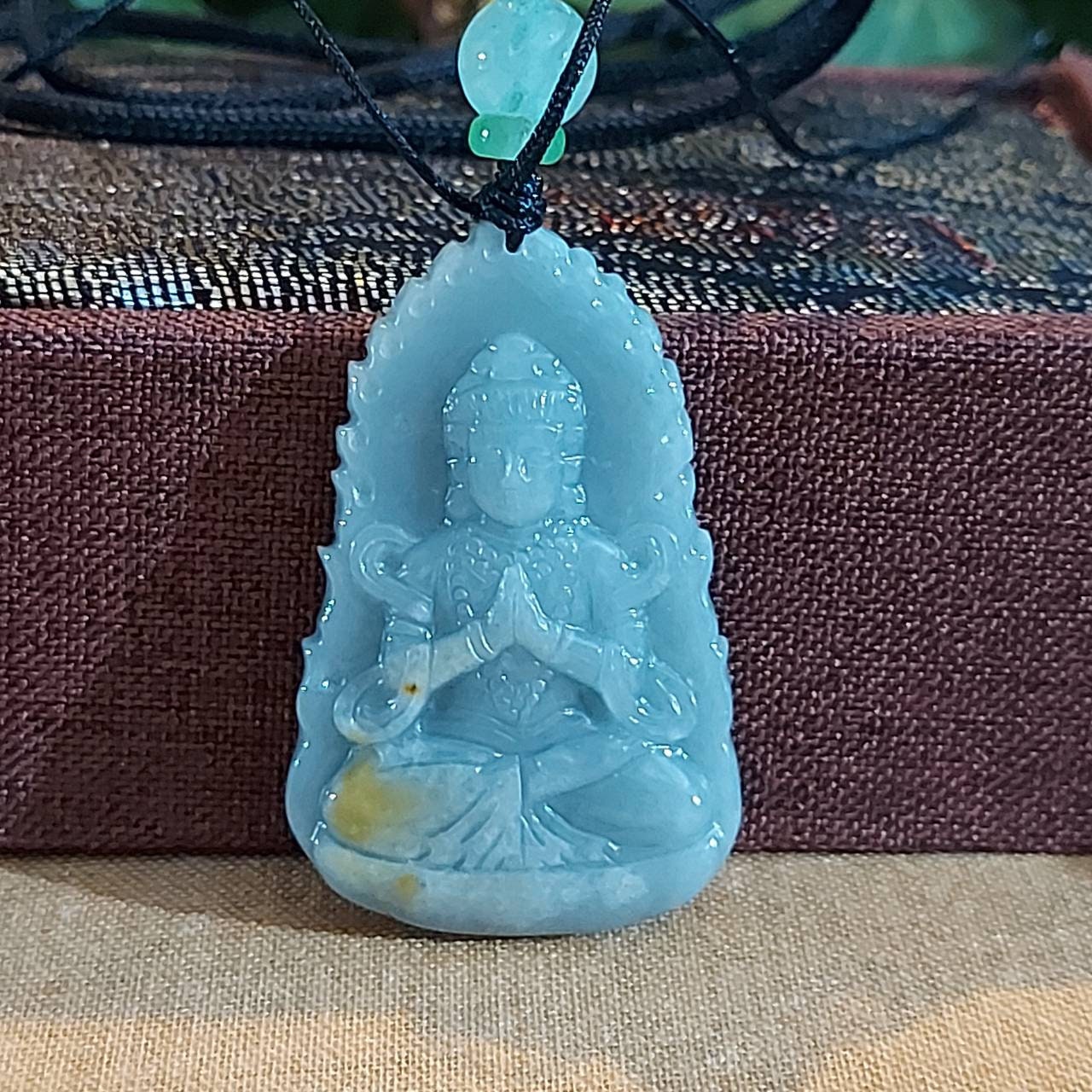 Djade Certified Natural Green A Jadeite Jade Pendant Carved | Etsy