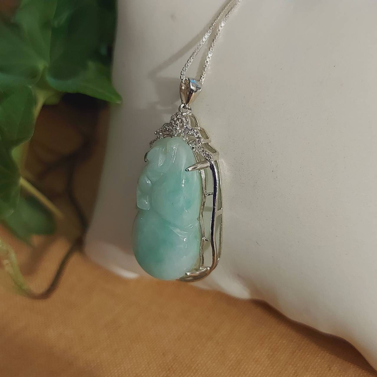 Djade-new Certified Natural Green Grade A Jadeite Jade Necklace Best ...