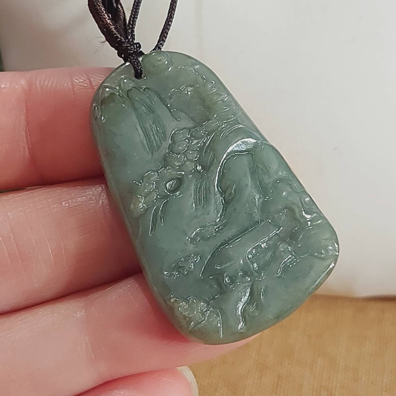 Djade-certified Natural Green Grade A Jadeite Jade Pendant - Etsy