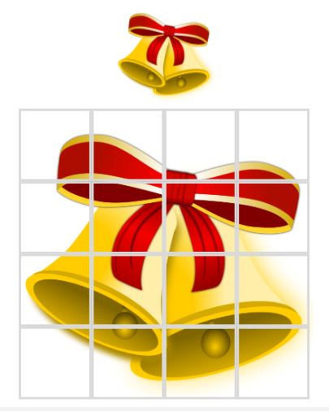 Jingle Bells Christmas Printable Jigsaw Puzzle, 16 Piece Jigsaw, Jigsaw ...