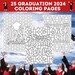 2024 Graduation Coloring Pages Bundle, 2024 Graduate Printable, 2024 ...