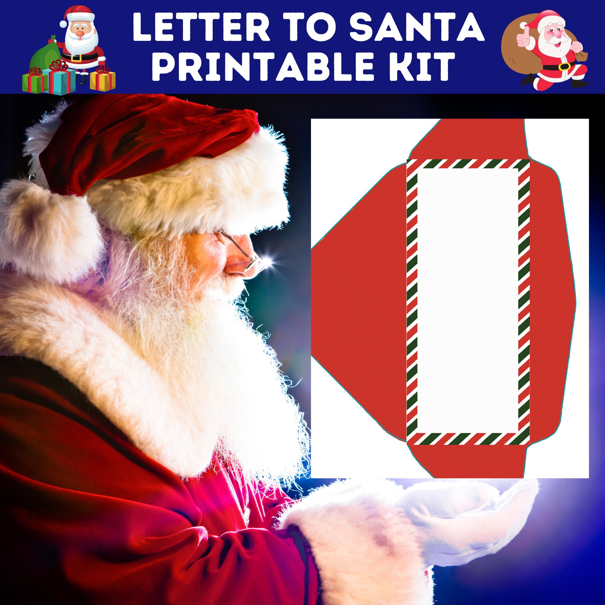 Letter to Santa Printable Kit Comes With Letter Template - Etsy