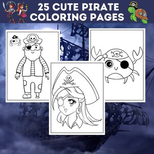 25 Cute Pirate Coloring Pages, Pirate Printable, Pirates, Ship, Parrots ...