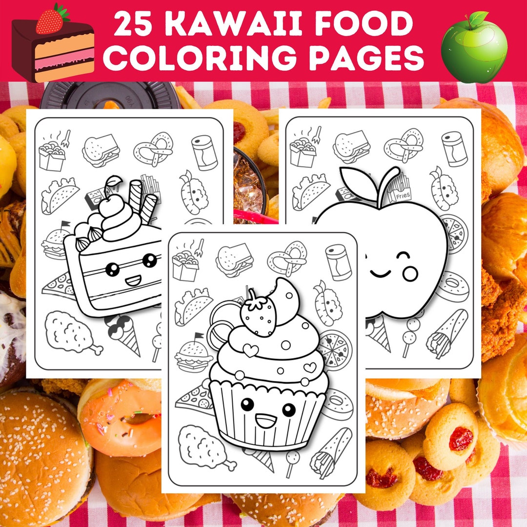 Cute Food Coloring Pages