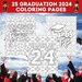 2024 Graduation Coloring Pages Bundle, 2024 Graduate Printable, 2024 ...