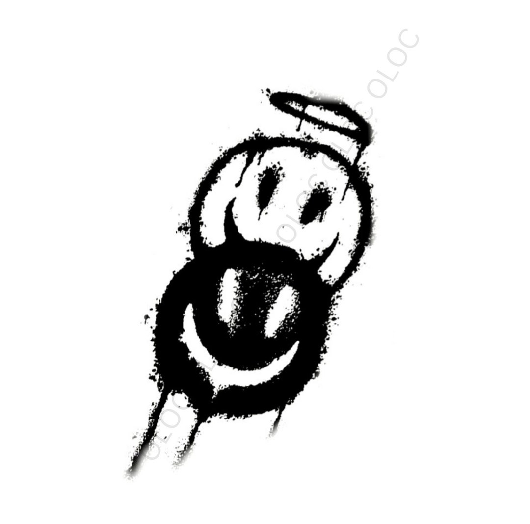 Devil Angel Clip Art PNG SVG JPG Digital Download Art Card Message - Etsy