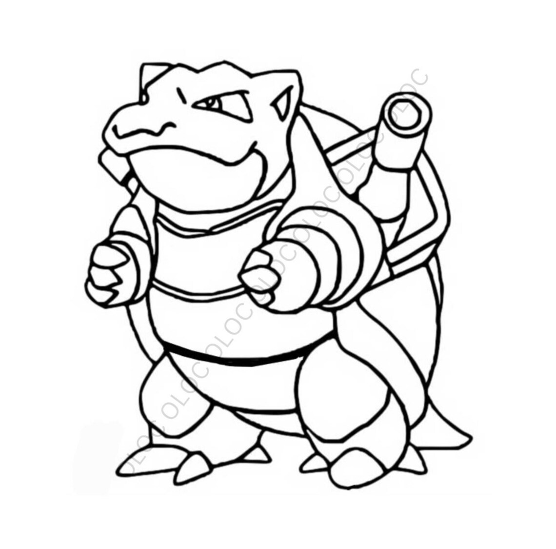 Blastoise PNG SVG JPG Digital Download Pokemon Art File Design Image - Etsy