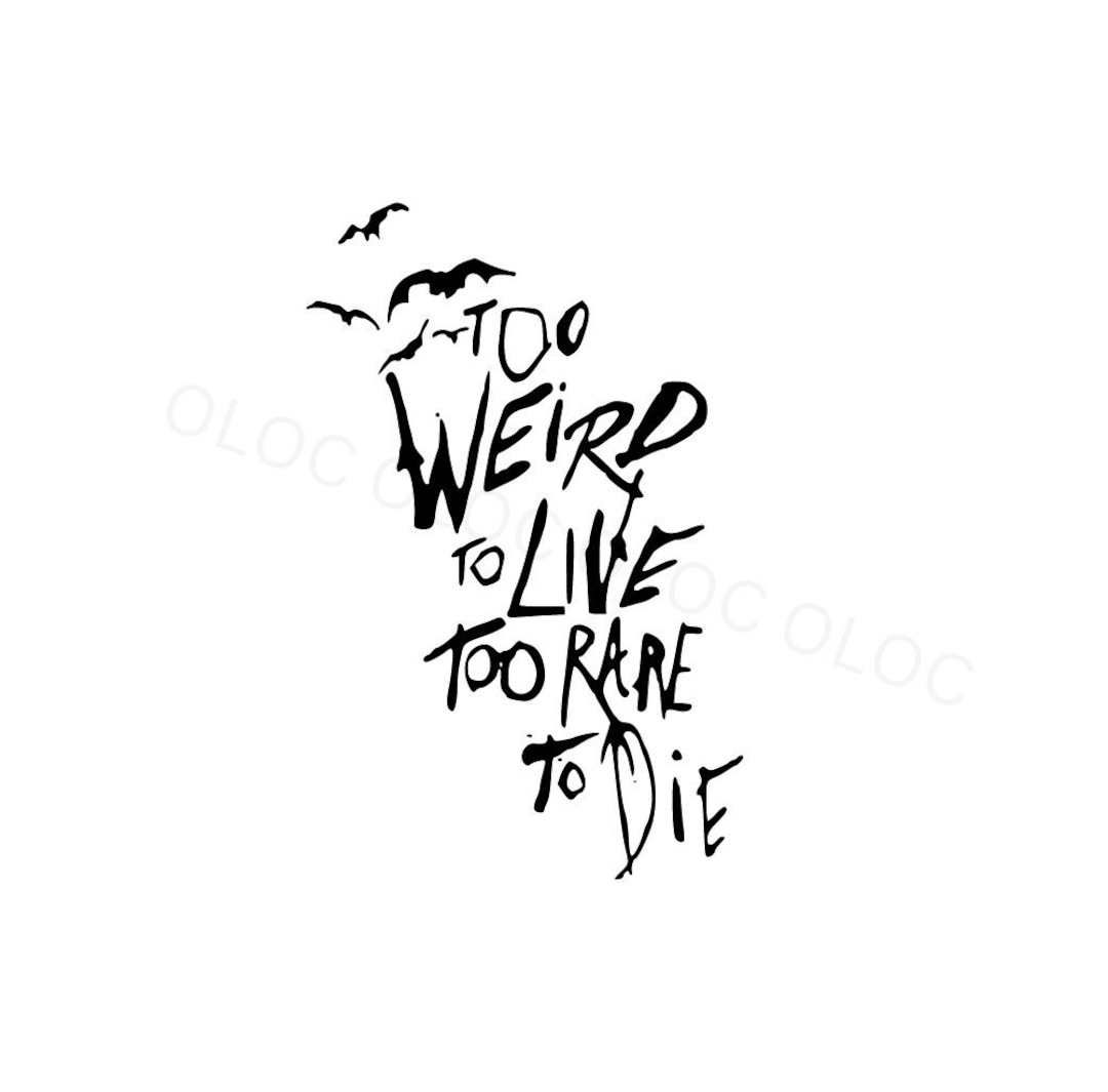 Too Weird Clip Art PNG SVG JPG Digital Download Art - Etsy