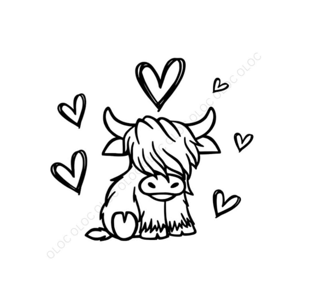 Cow Clip Art Animal File PNG SVG JPG Digital Download Art - Etsy
