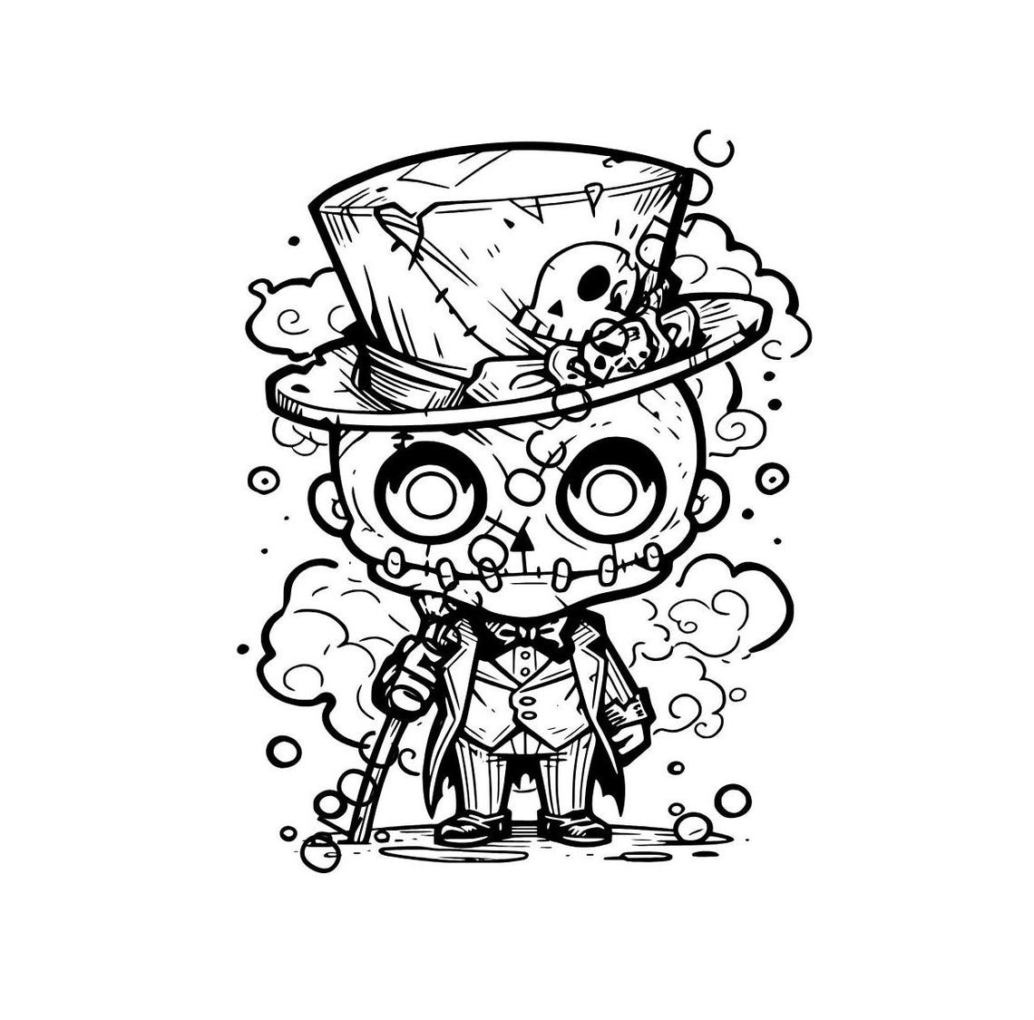 Voodoo Man PNG SVG JPG Digital Download File Clip Art Print Design Card ...