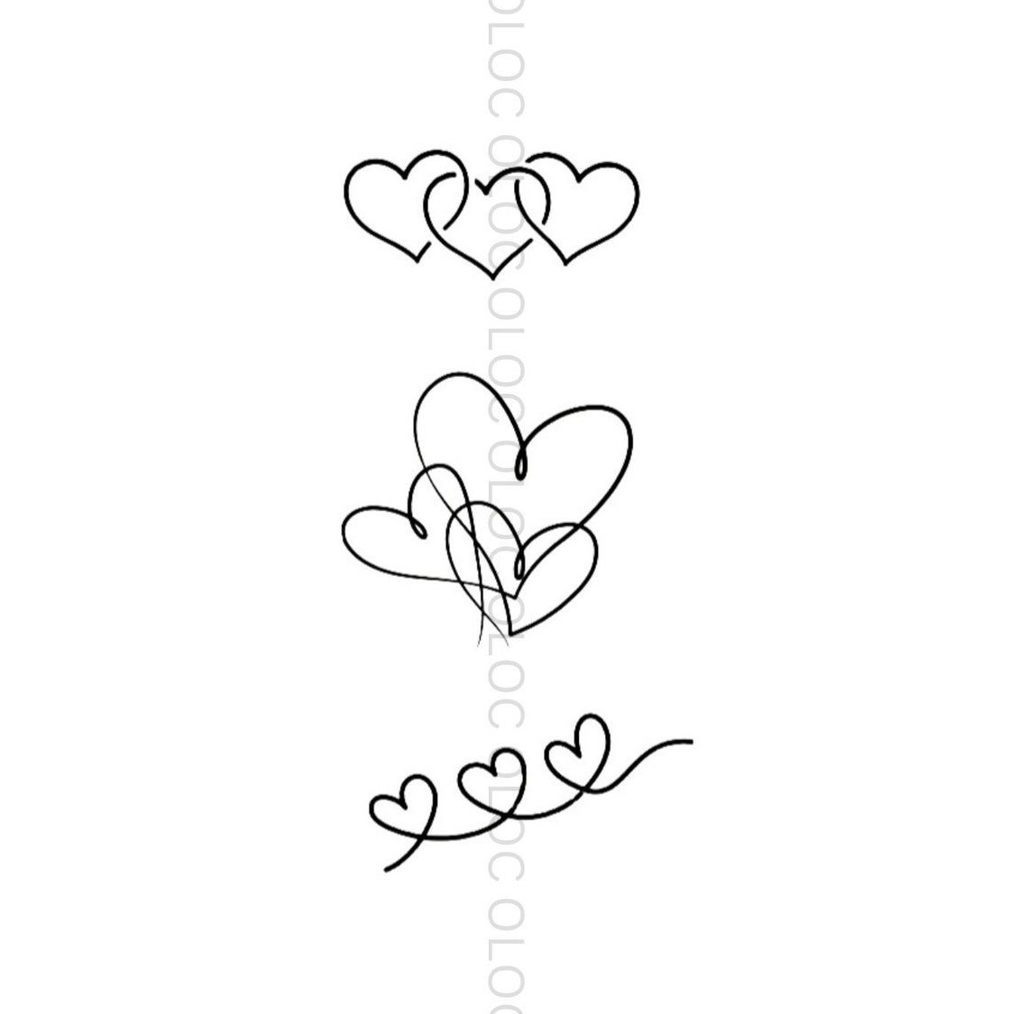 3 Heart Designs Clip Art PNG SVG JPG Digital Download Art - Etsy