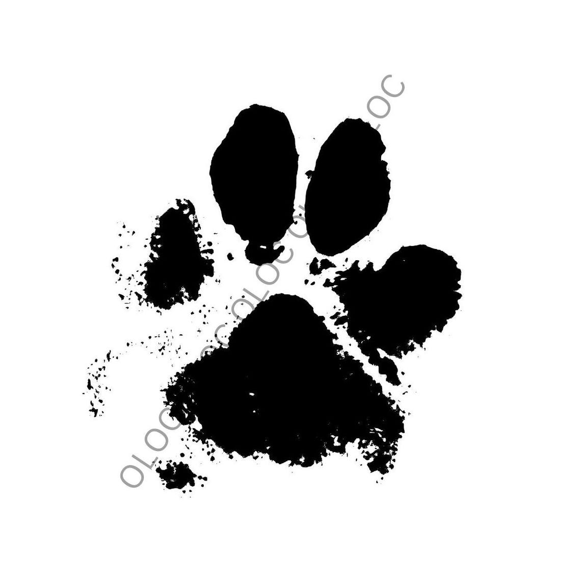 Dog Paw Prints Clip Art PNG SVG JPG Digital Download Art - Etsy